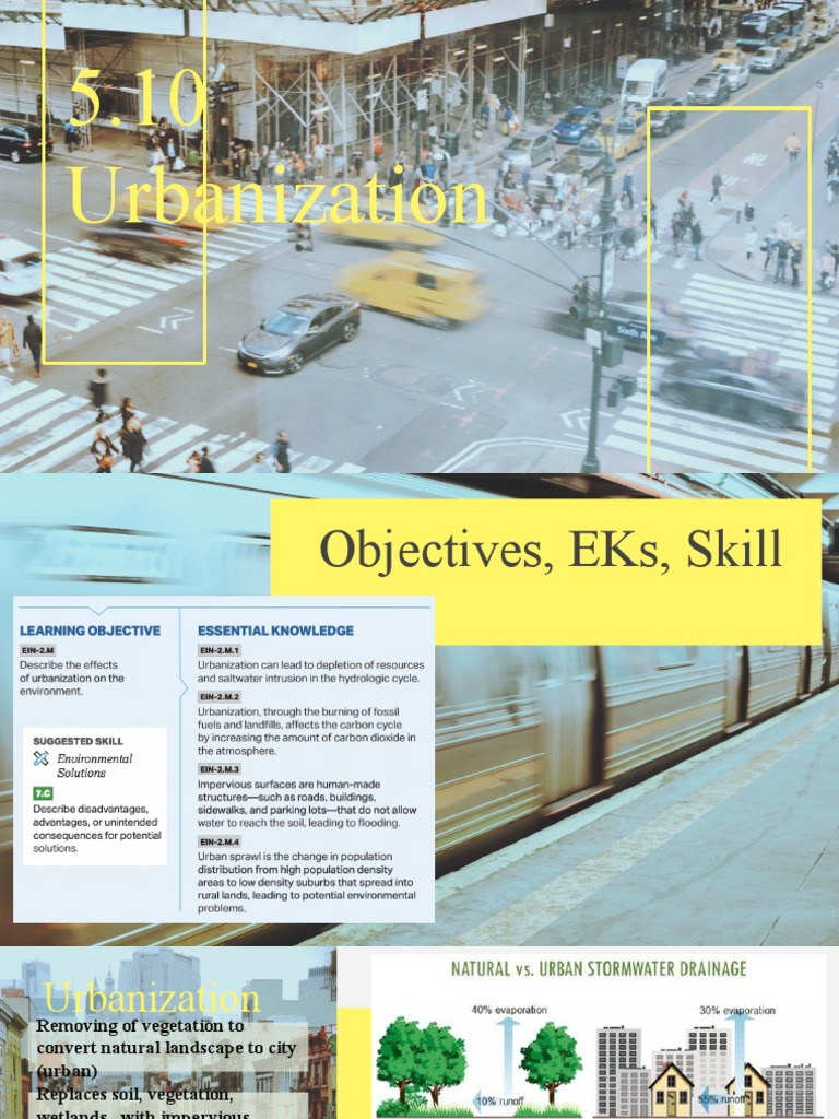 APES Unit 5.10 Urbanization | PDF | Groundwater | Urbanization