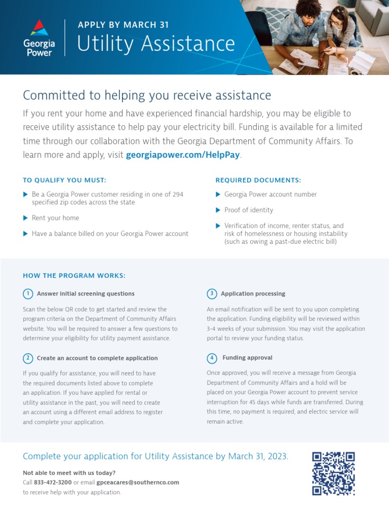 Georgia Power Utility Assistance Programs | PDF | Renting | Economies