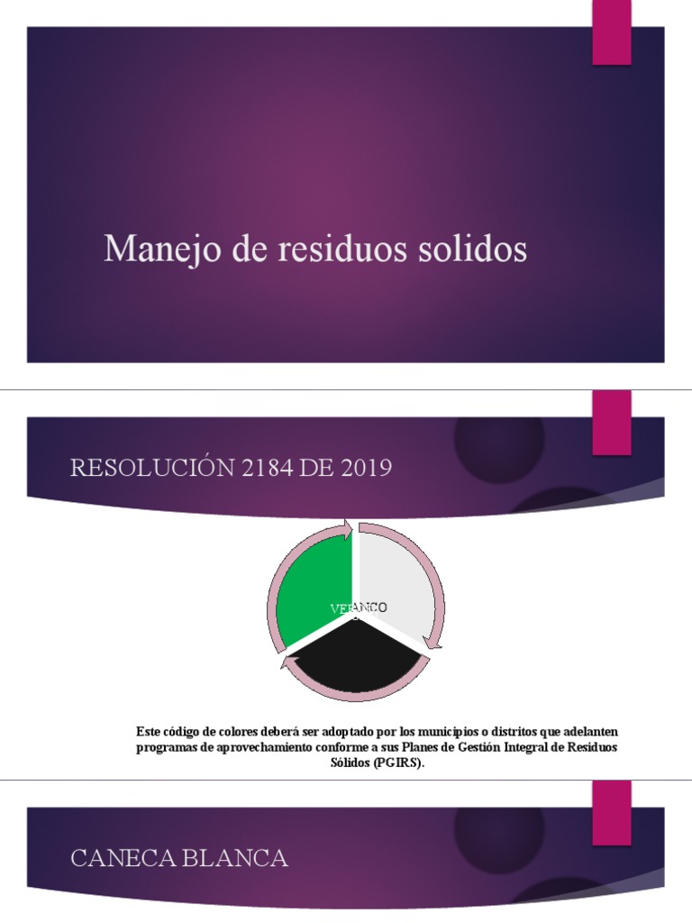 Manejo de Residuos Solidos | PDF