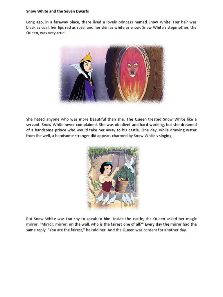 Snow White and The Seven Dwarfs PDF | PDF | Snow White