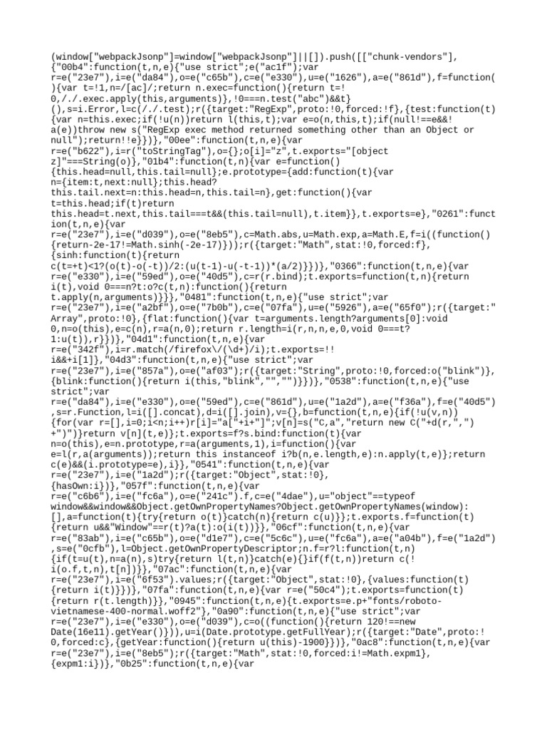 Chunk-Vendors Js | PDF | Computer Data | Computing
