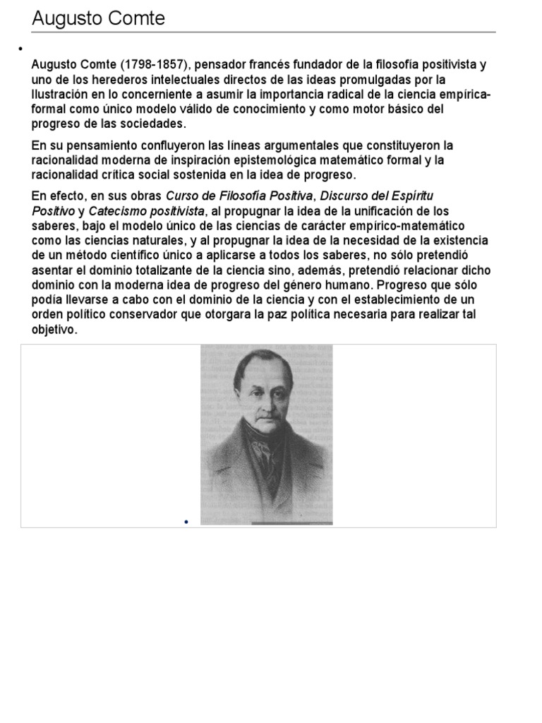 Augusto Comte | PDF