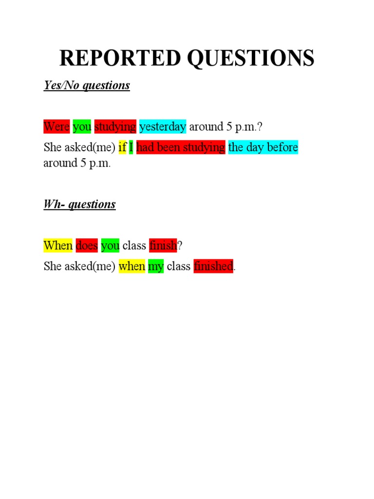 Reported Questions | PDF