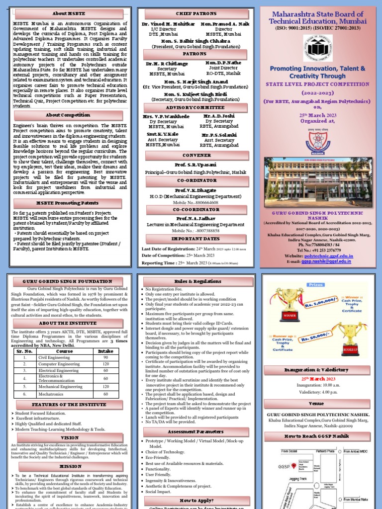 7.project Competition Leaflet PDF | PDF | Engineering | Patent