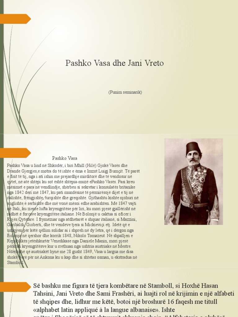 Pashko Vasa Dhe Jani Vreto | PDF