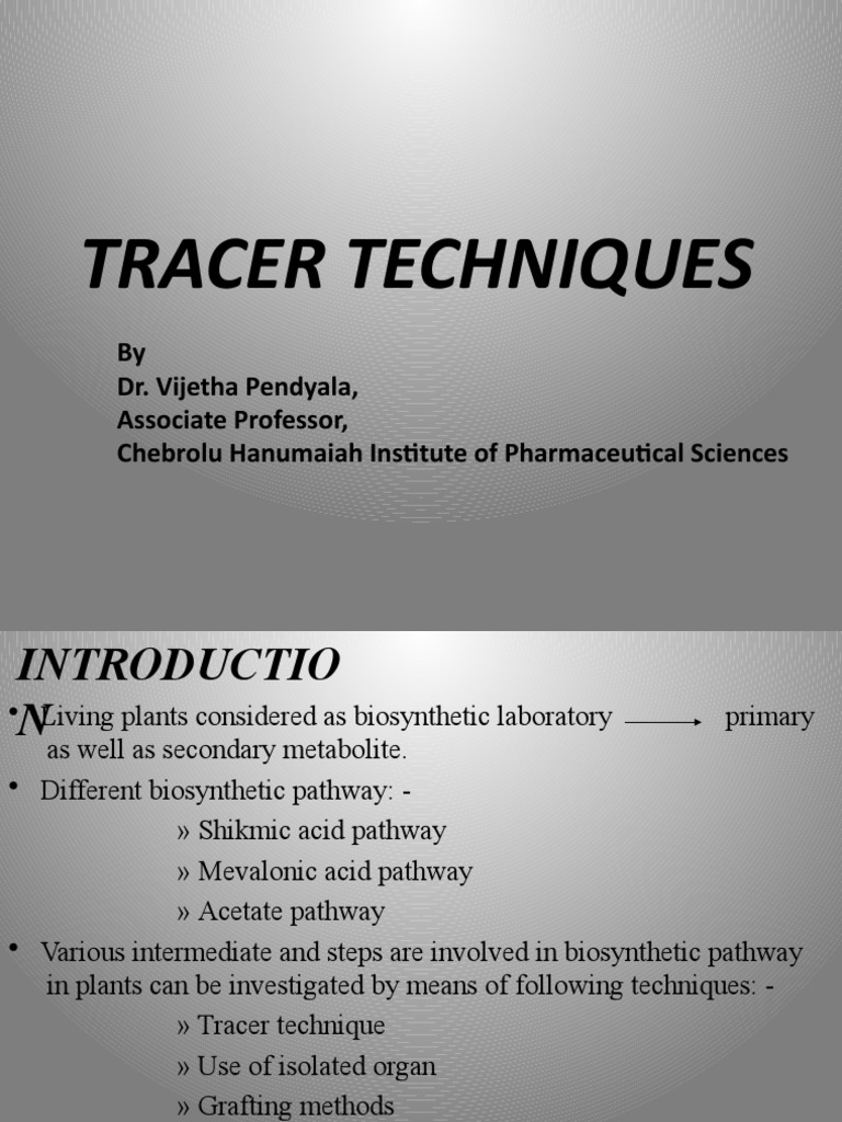 Tracertechnique | PDF | Isotopic Labeling | Radioactive Tracer