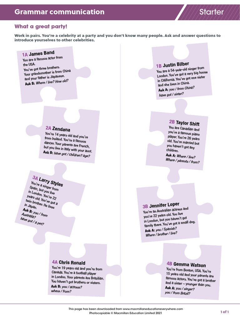 A2 U0 Grammar Communication PDF | PDF