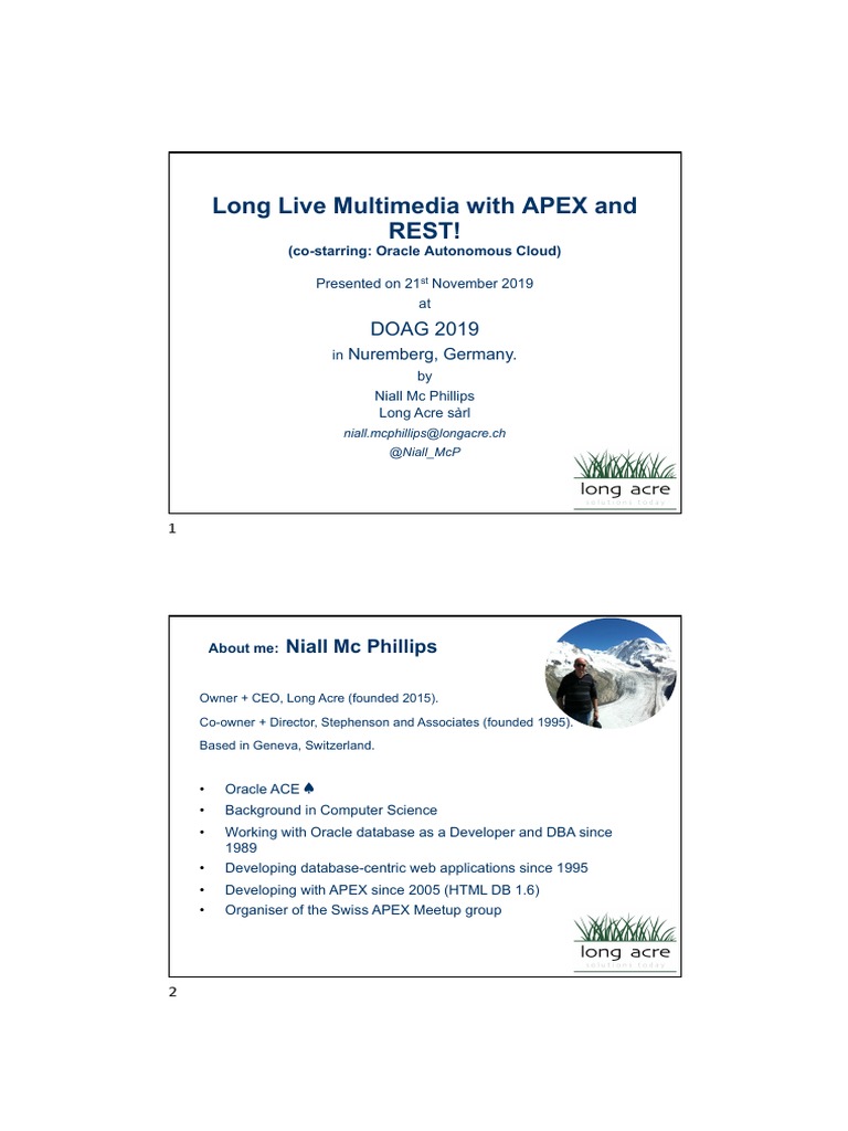 2019-Dev-Niall MC Phillips-Long Live Multimedia With Rest and Oracle ...