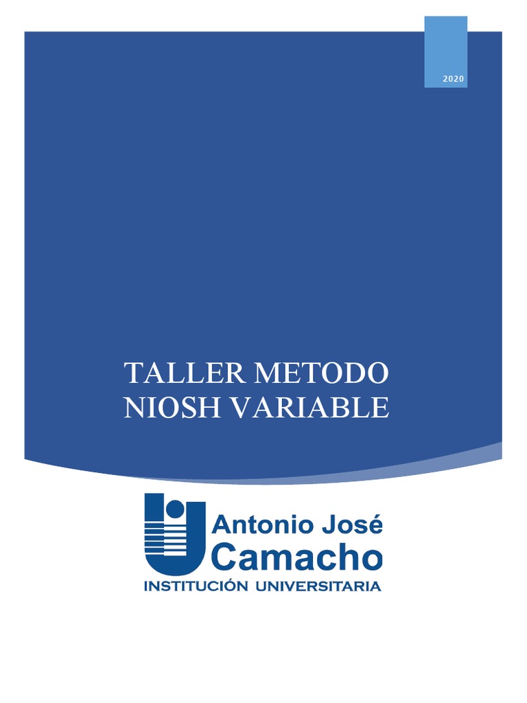 Taller Metodo Niosh Variable | PDF