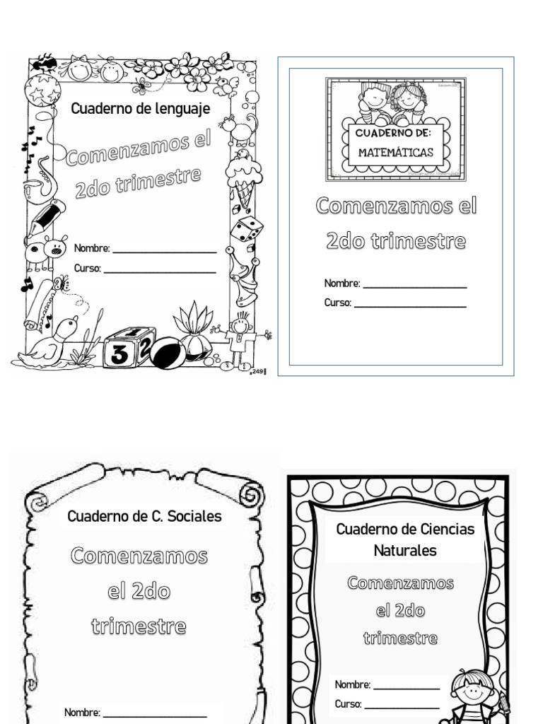 Caratulas Del 2 Trimestre | PDF