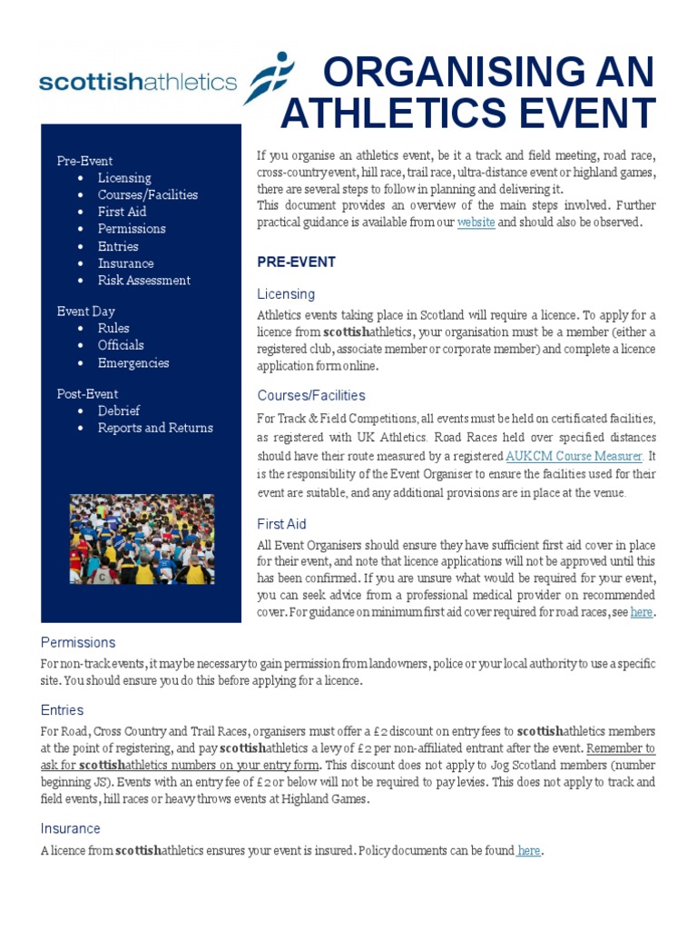 Organising An Event PDF | PDF | First Aid | Emergency Department