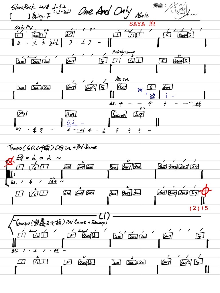 One and Only - Adele PDF | PDF