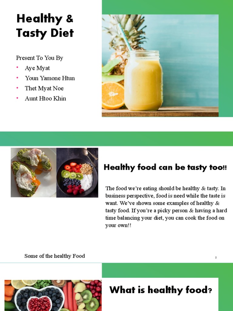 ESL Presentation | PDF | Foods | Healthy Diet