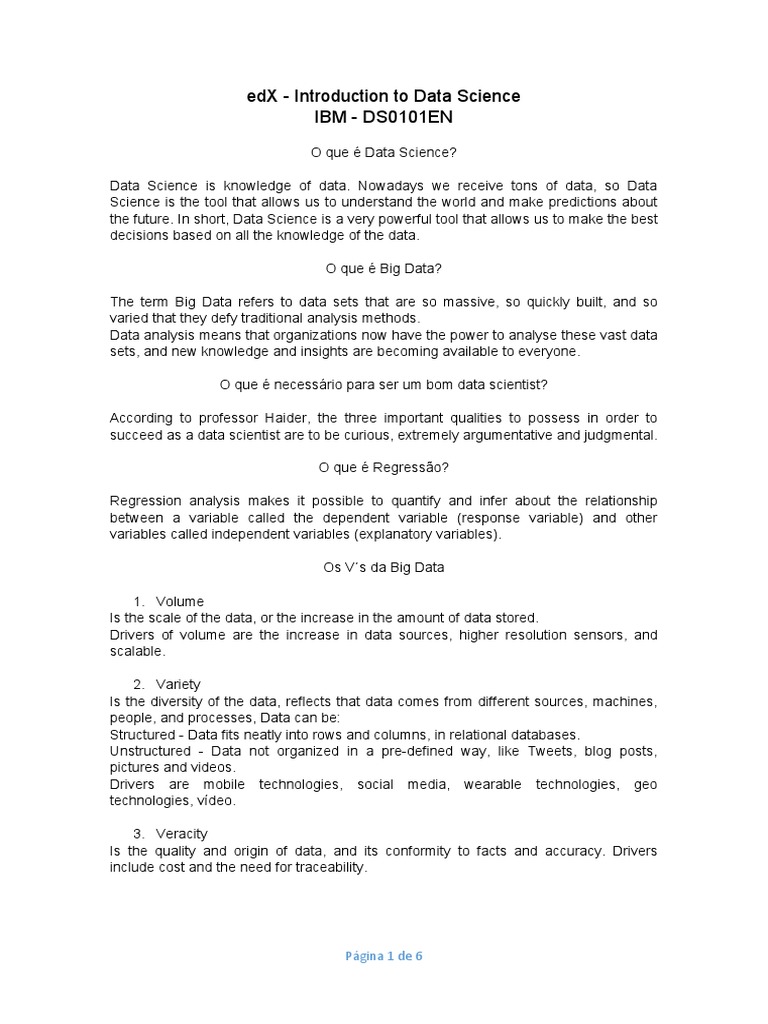 1 - Introduction To Data Science | PDF | Machine Learning | Data