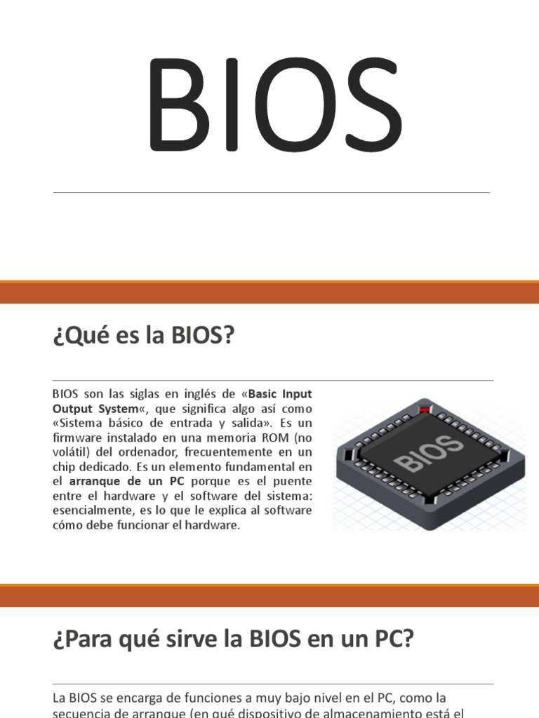 BIOS | PDF | Bios | Hardware de la computadora