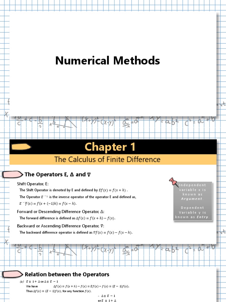 Numerical - Method-PPT Final 1 | PDF | Integral | Finite Difference