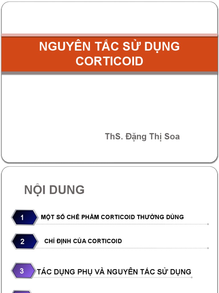 CHƯƠNG 14.NGUYÊN TẮC SỬ DỤNG CORTICOID | PDF