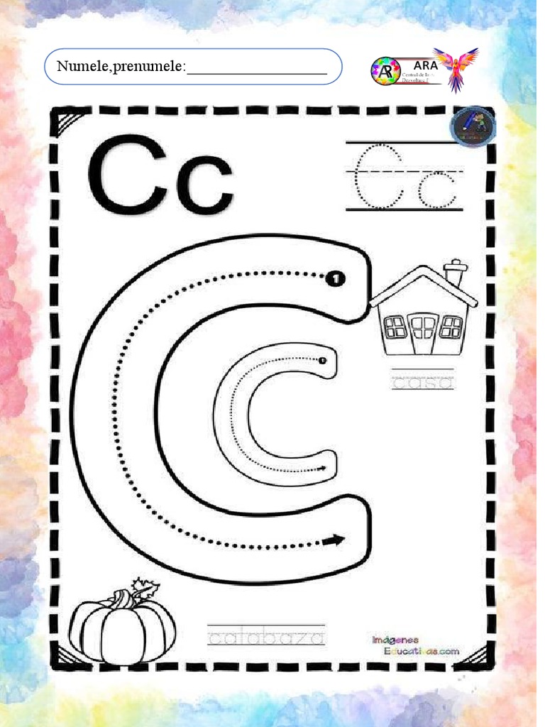 Fișe de Lucru Litera C | PDF