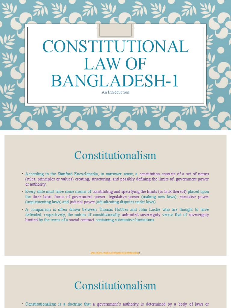 Constitutionalism Types of Constitution.pptx | PDF | Constitution ...