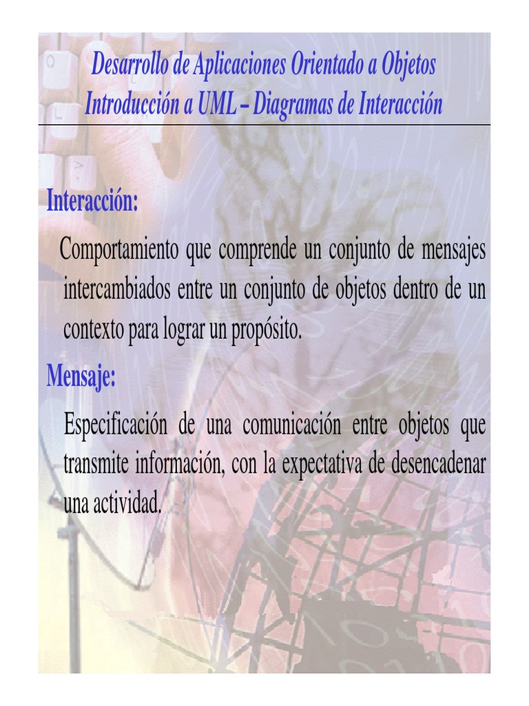 UML: Diagramas de Interacción | PDF | Lenguaje de modelado unificado ...
