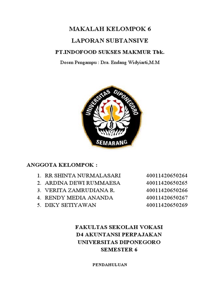 Makalah Subtansive Kel 6 | PDF
