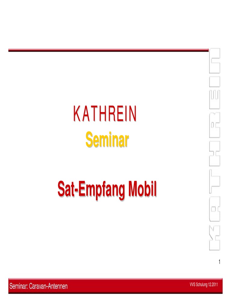 Sat-Empfang Mobil | PDF