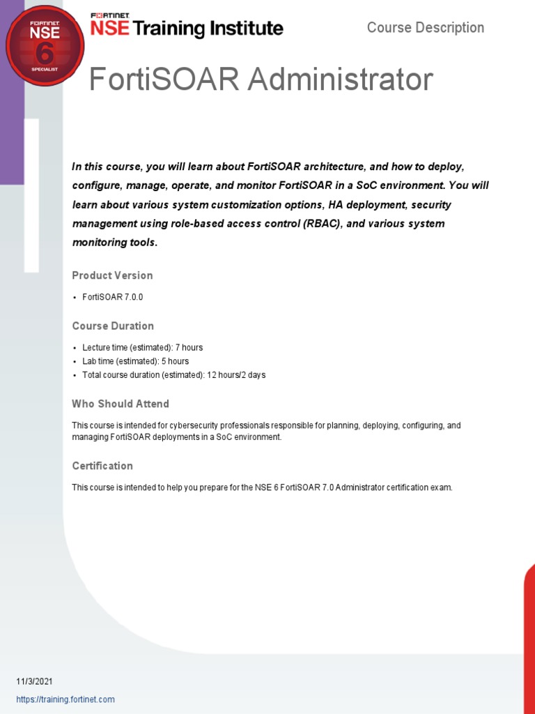 FortiSOAR Administrator PDF | PDF | Computer Security | Security