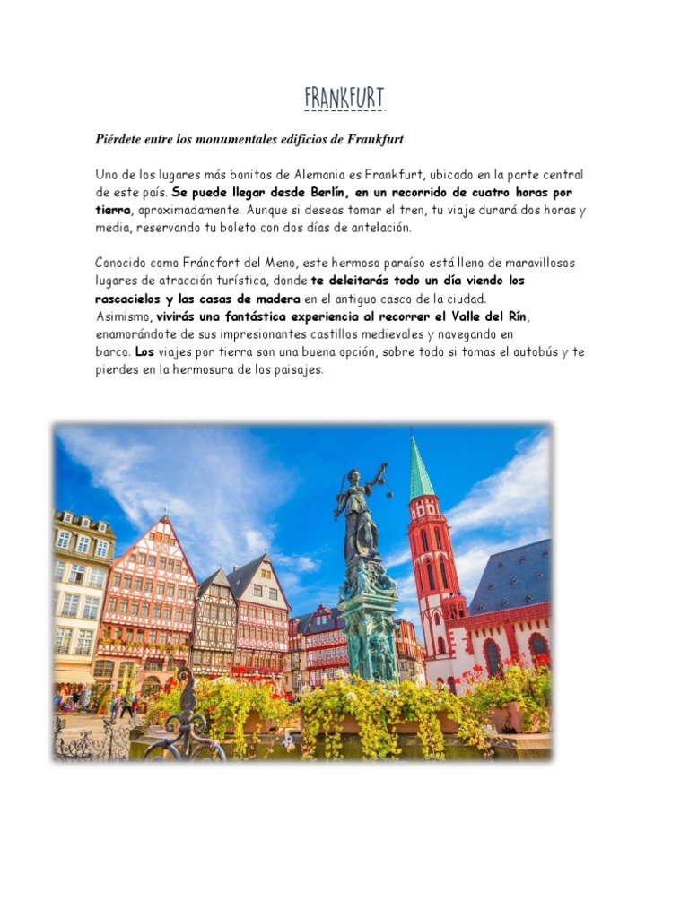 Atractivos Turisticos Alemania Merry | PDF