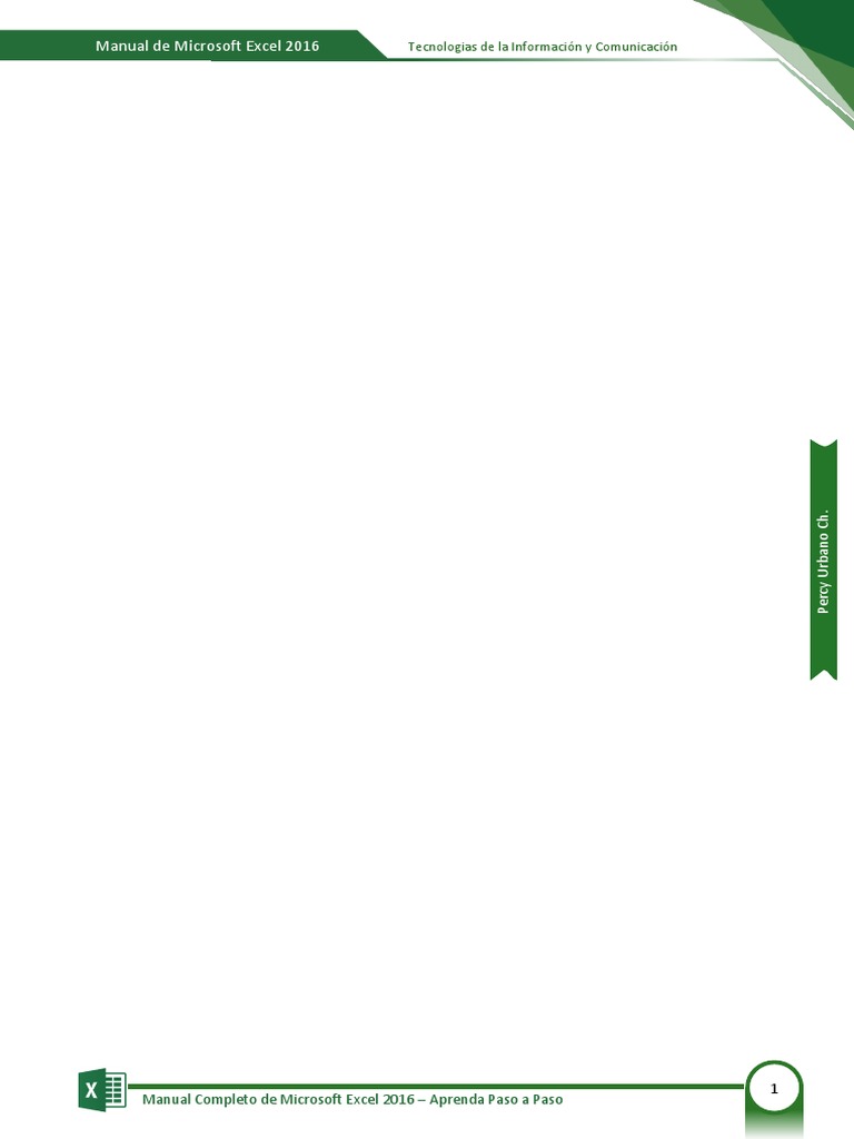 Libro Excel 2016 - BASICO | PDF | Microsoft Excel | Hoja de cálculo