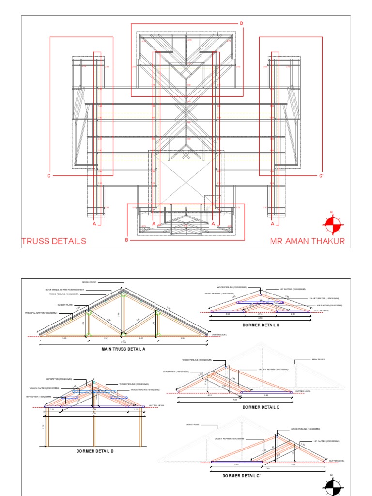 Truss Details PDF | Download Free PDF | Structural Engineering ...