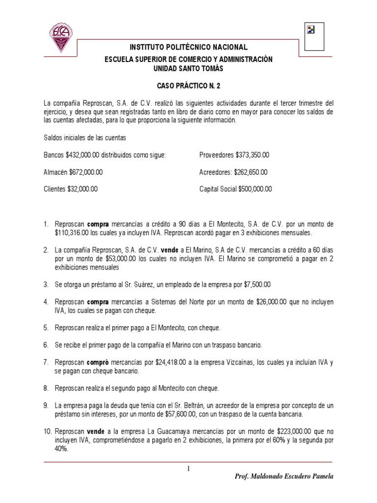 Caso Práctico 2 | PDF | Bancos | Crédito