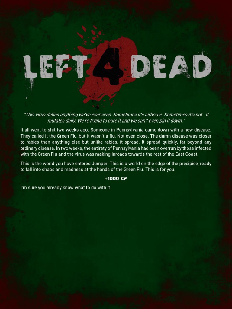 Left 4 Dead 1.0 Jump PDF | PDF | Influenza | Infection