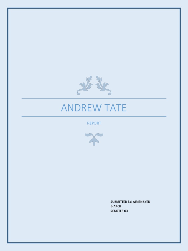 Andrew Tate | PDF