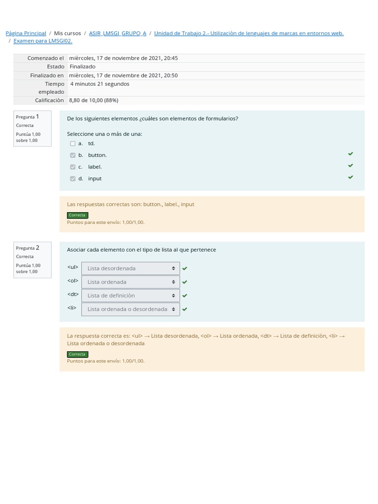 Examen LMSGI: Lenguajes de Marcas Web | PDF | Desarrollo web | Desarrollo de software