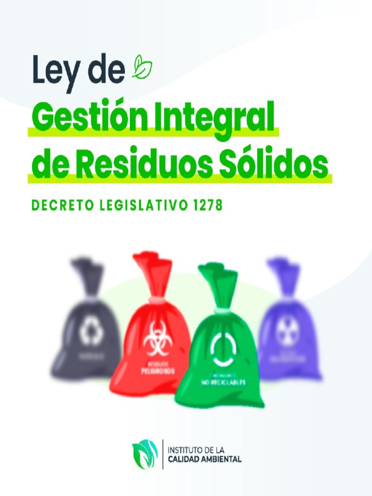 Ley de Gesti N Integral de Residuos S Lidos 1664919351 | PDF