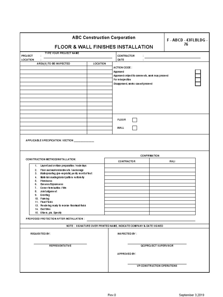 76-Floor - Wall Finishes Installation | PDF | Civil Engineering ...