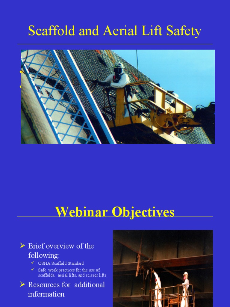 Scaffold and Aerial Lift Teleweb | PDF | Scaffolding | Occupational ...