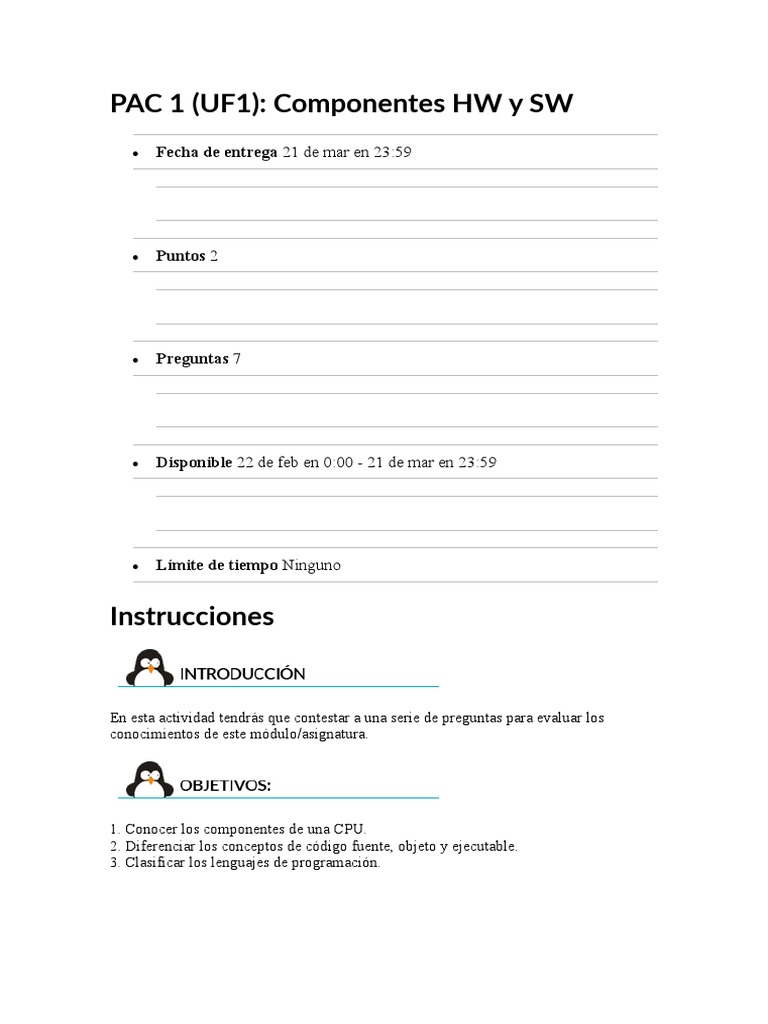 Componentes HW y SW en Programación | PDF | Compilador | Entorno de ...