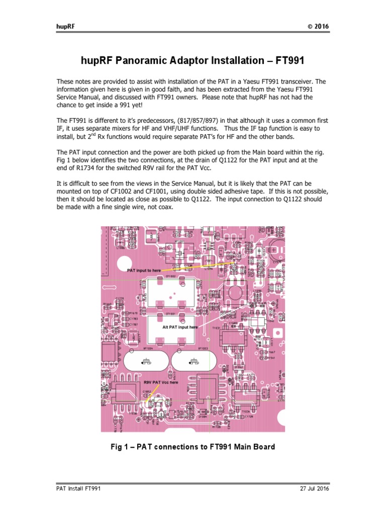 FT991 Installation 1 | PDF | Transformer | Electromagnetism