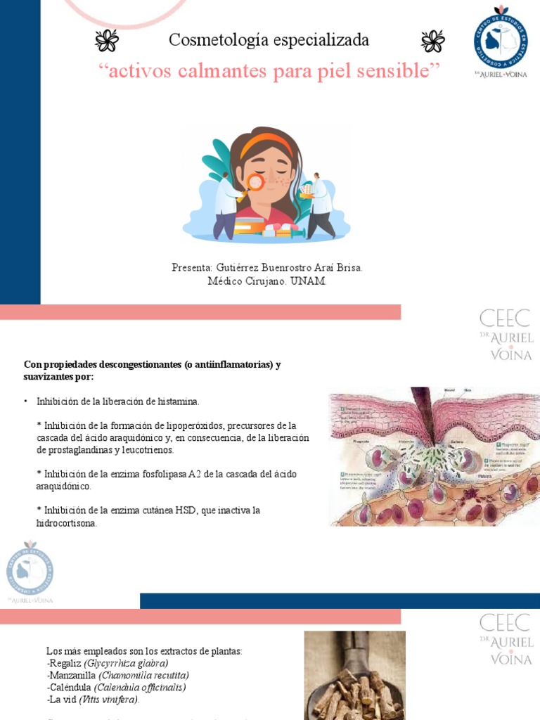 Activos Calmantes para Piel Sensible | PDF | Antioxidante | Química