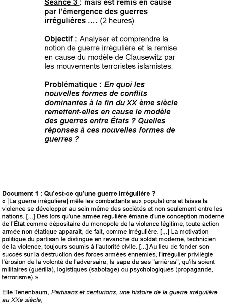Séquence 1 Séance 3 | PDF | Djihadisme | Camp de Guantánamo