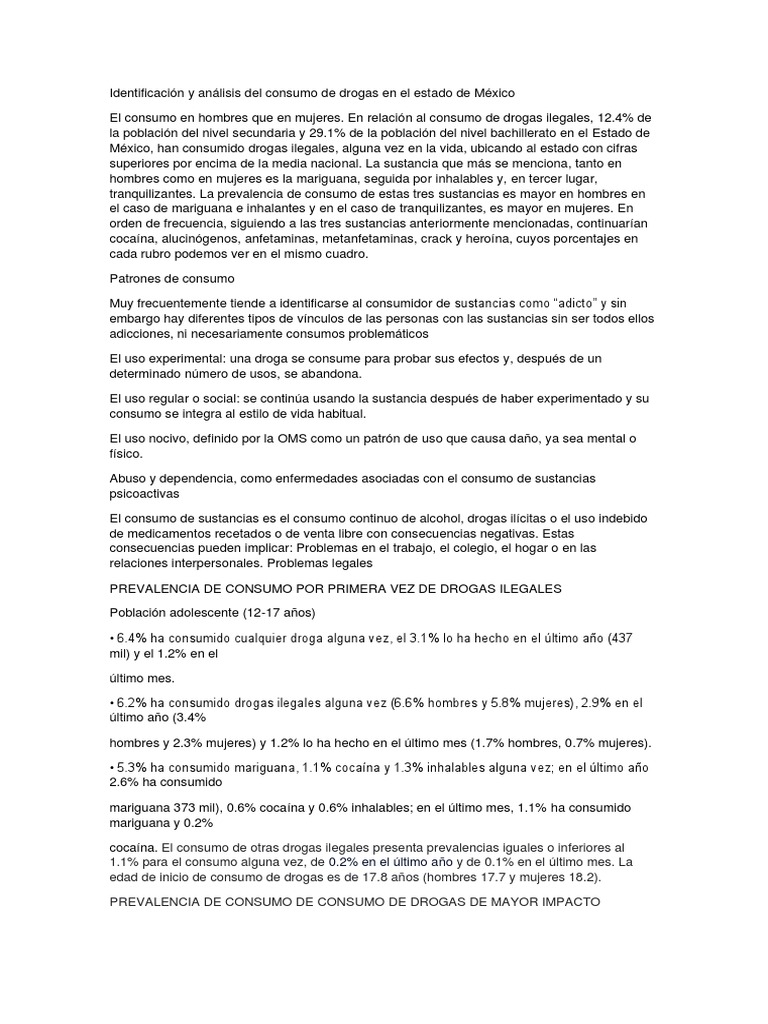 Investigacion de Adicciones | PDF | La dependencia de sustancias | Comercio ilegal de drogas