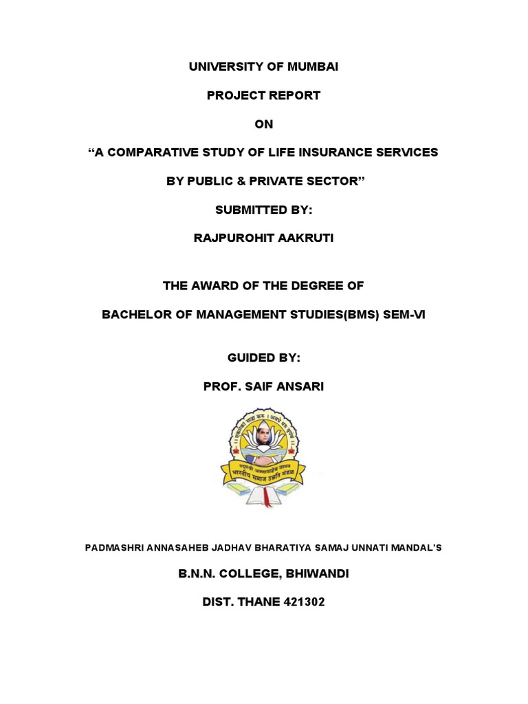 Comparing Public And Private Sector Life Insurance Companies In India