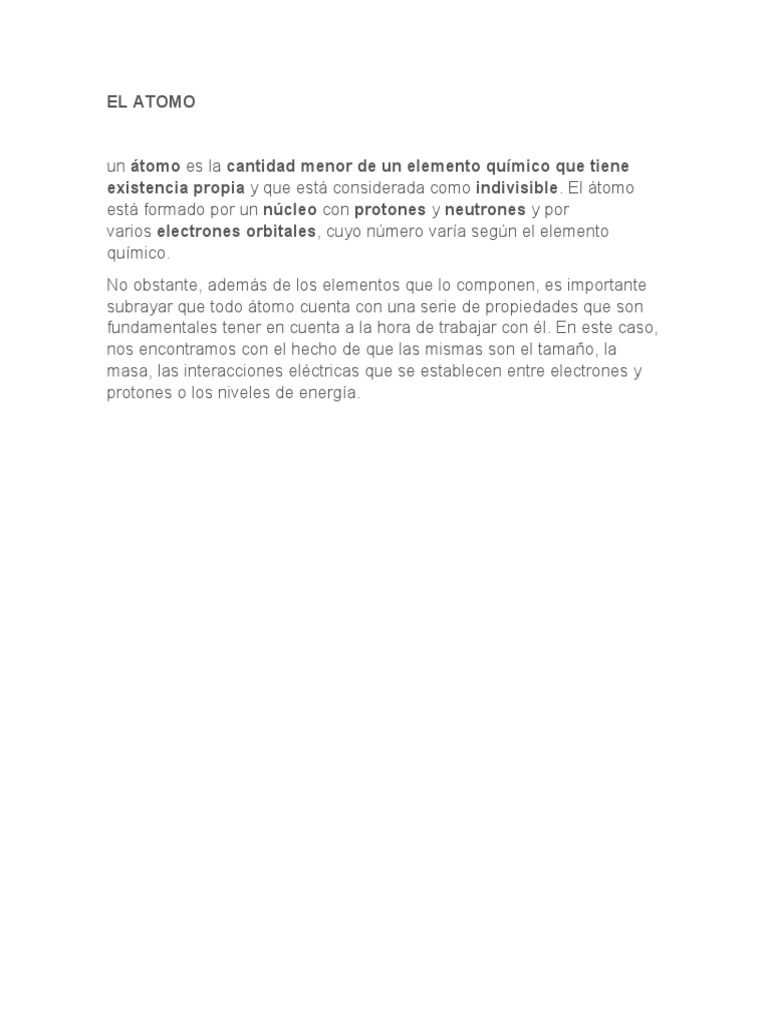 El Atomo | PDF
