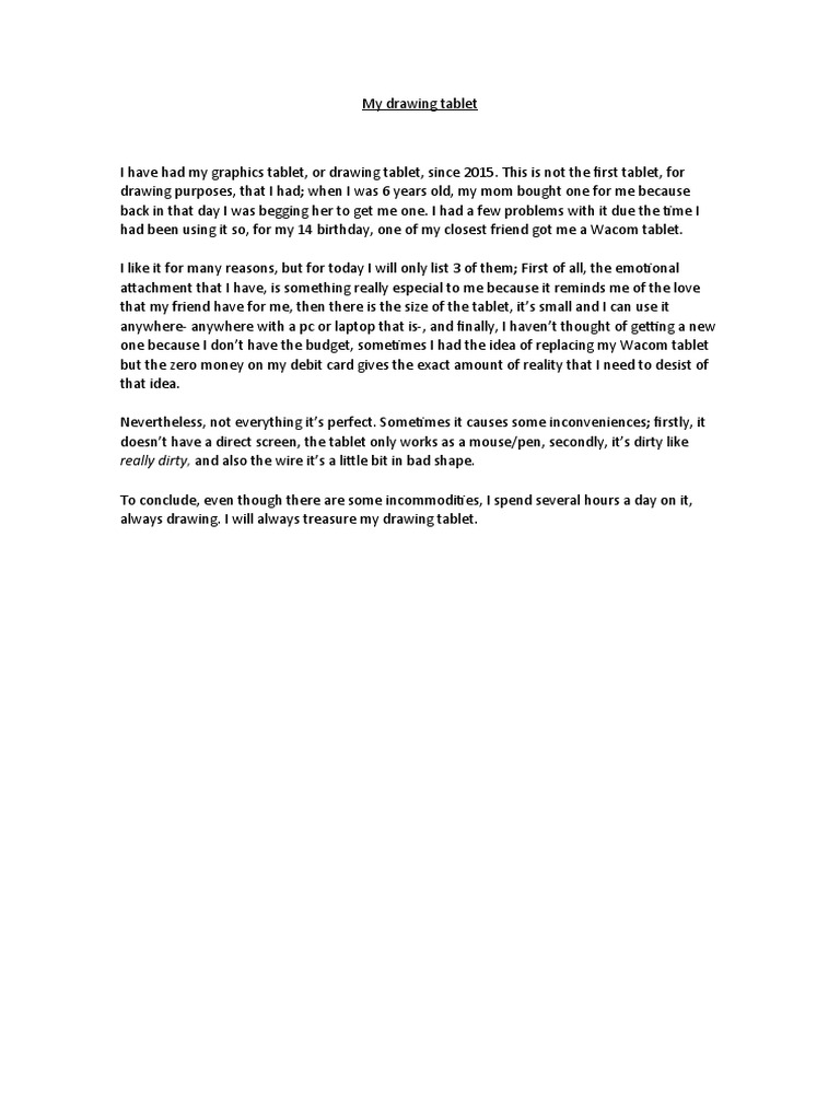 My Drawing Tablet | PDF