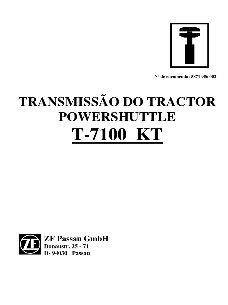 Transmission Powershuttle T 7100 KT | PDF | Libra (massa) | Parafuso