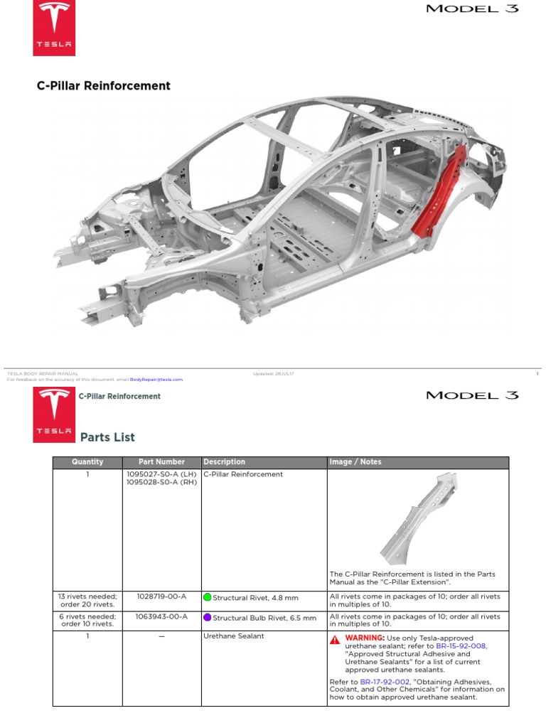 m3 C-Pillar Reinforcement | PDF | Secondary Sector Of The Economy ...