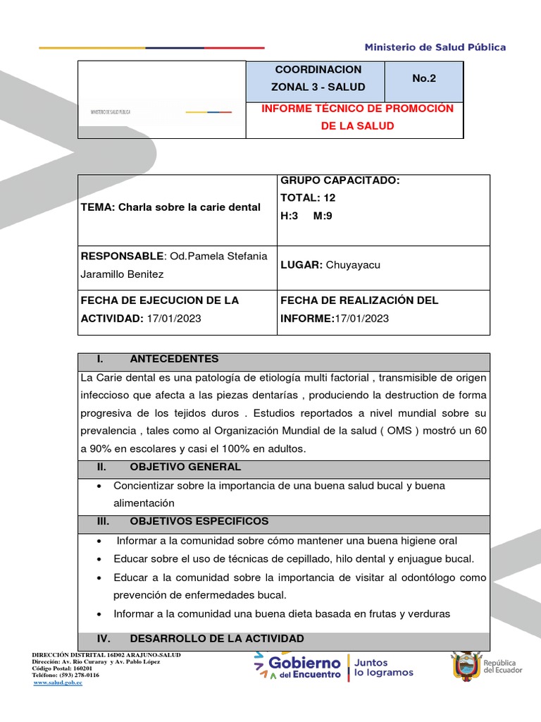 Charla 2 | Descargar gratis PDF | Higiene oral | Enfermedades y trastornos