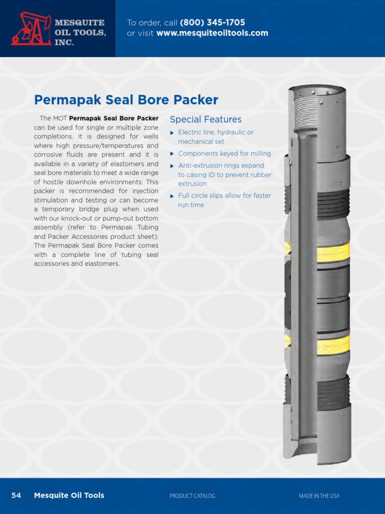 Permanent Packers PDF | PDF | Pipe (Fluid Conveyance) | Mechanical ...