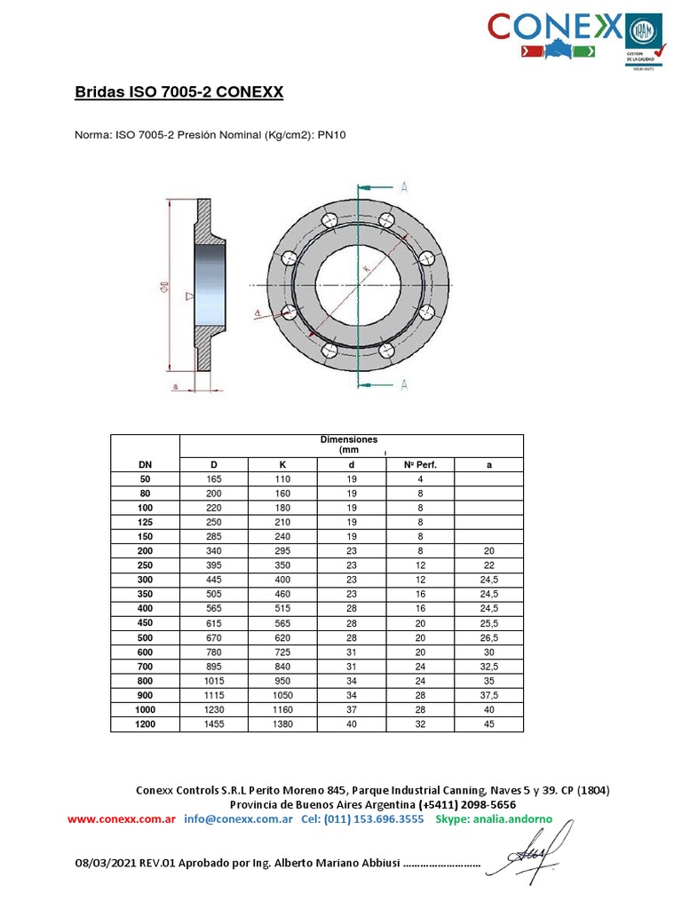 13 - Bridas Iso 7005 2 Conexx Controls - 270420211058 | PDF